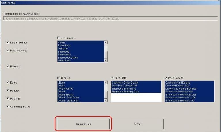 Sherwood Shelving Design Library - KCD Software - Sherwood Shelving