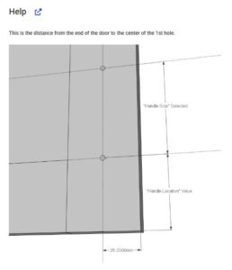 Door Handle Location - Sherwood Shelving